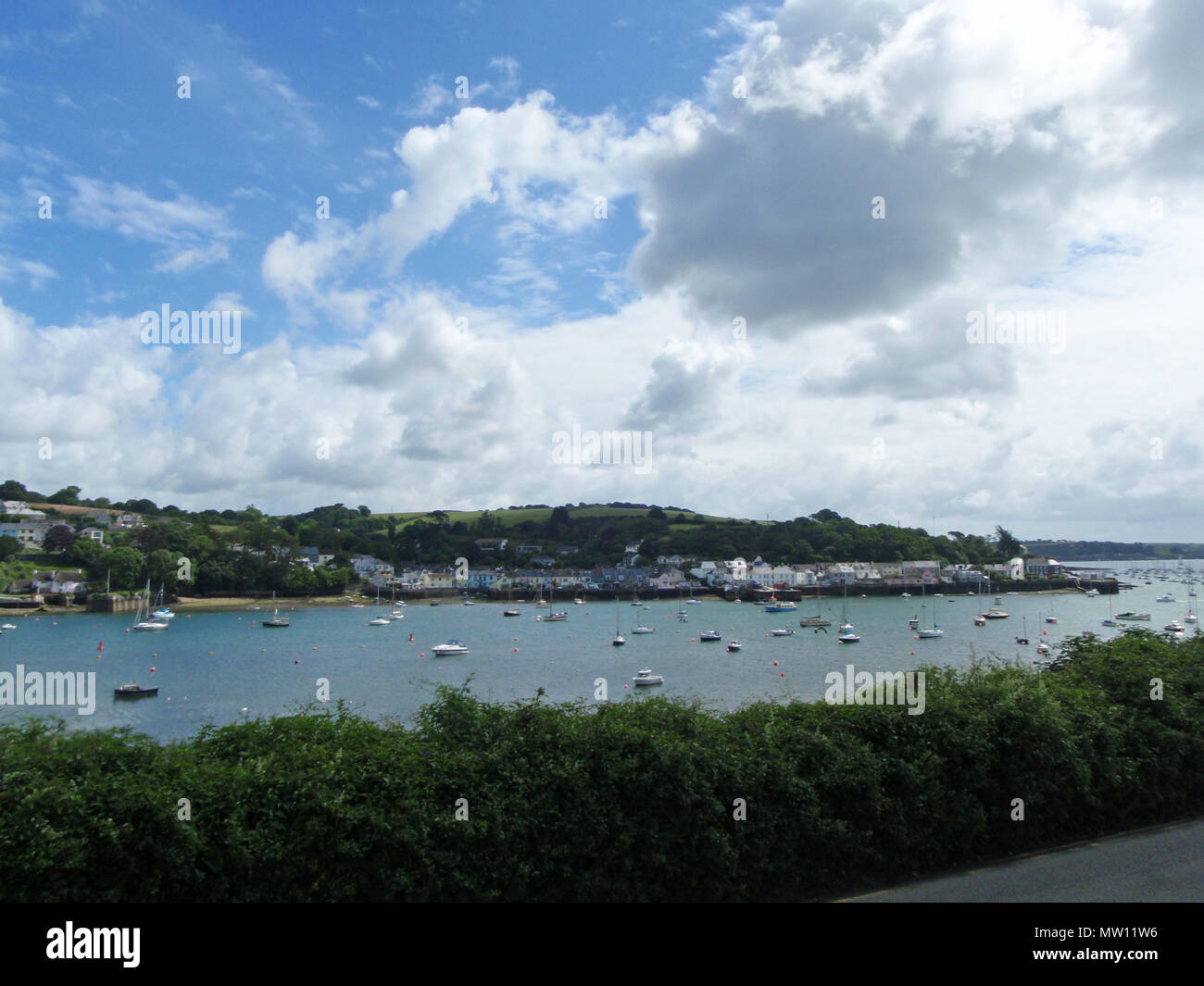 Flushing from Falmouth across the River Fal Stock Photo - Alamy