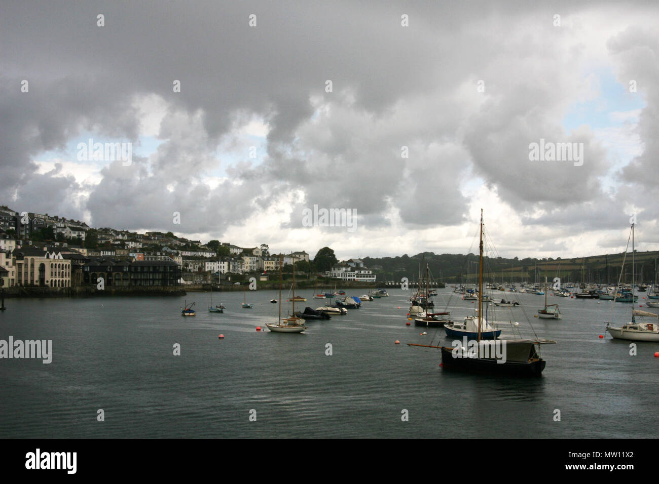 Flushing from Falmouth across the River Fal Stock Photo - Alamy