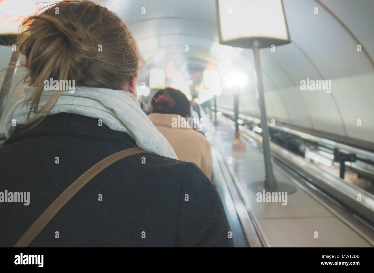 Riding in modern metro hi-res stock photography and images - Alamy