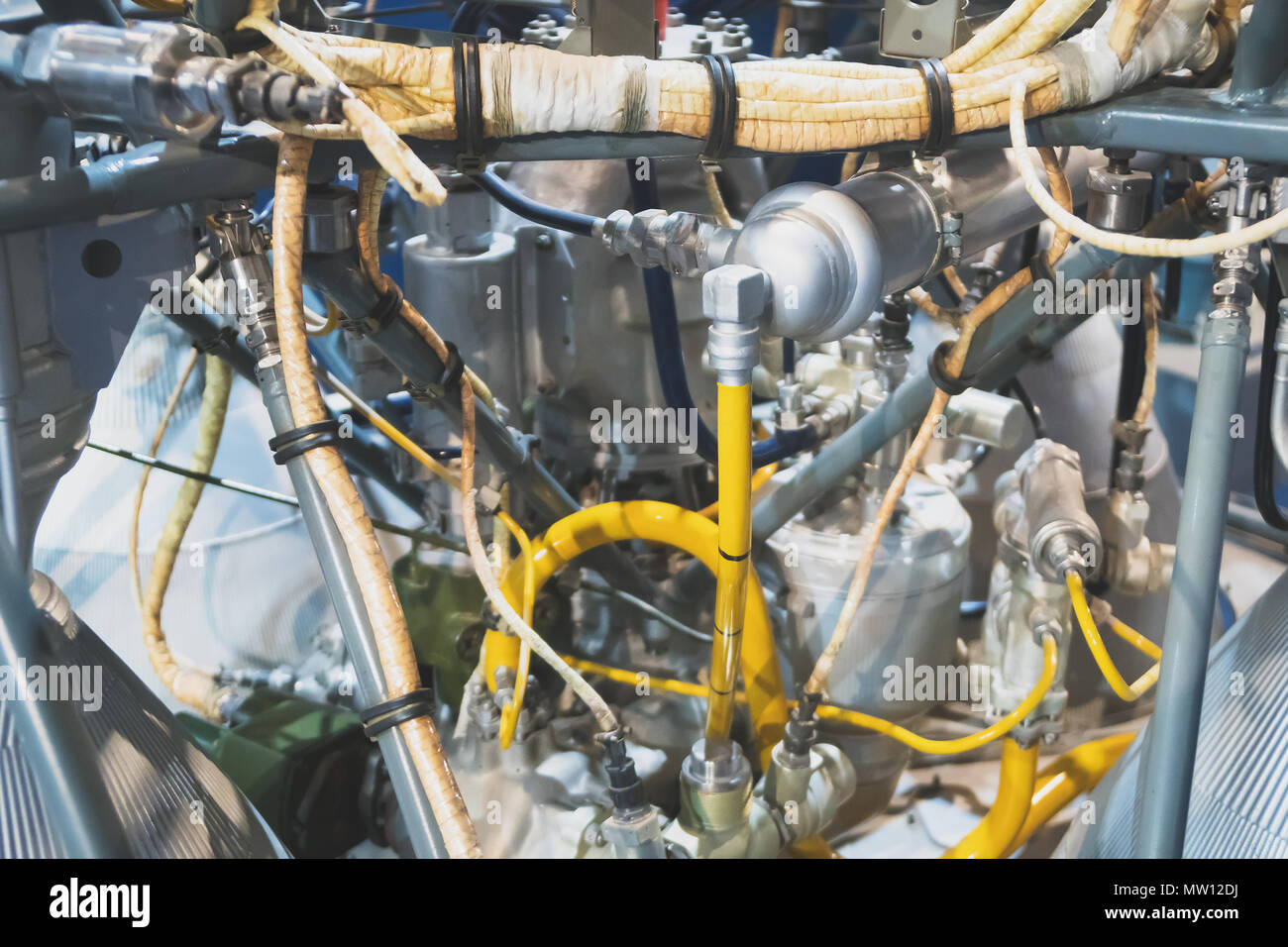 Details of soviet liquid rocket engine Stock Photo - Alamy