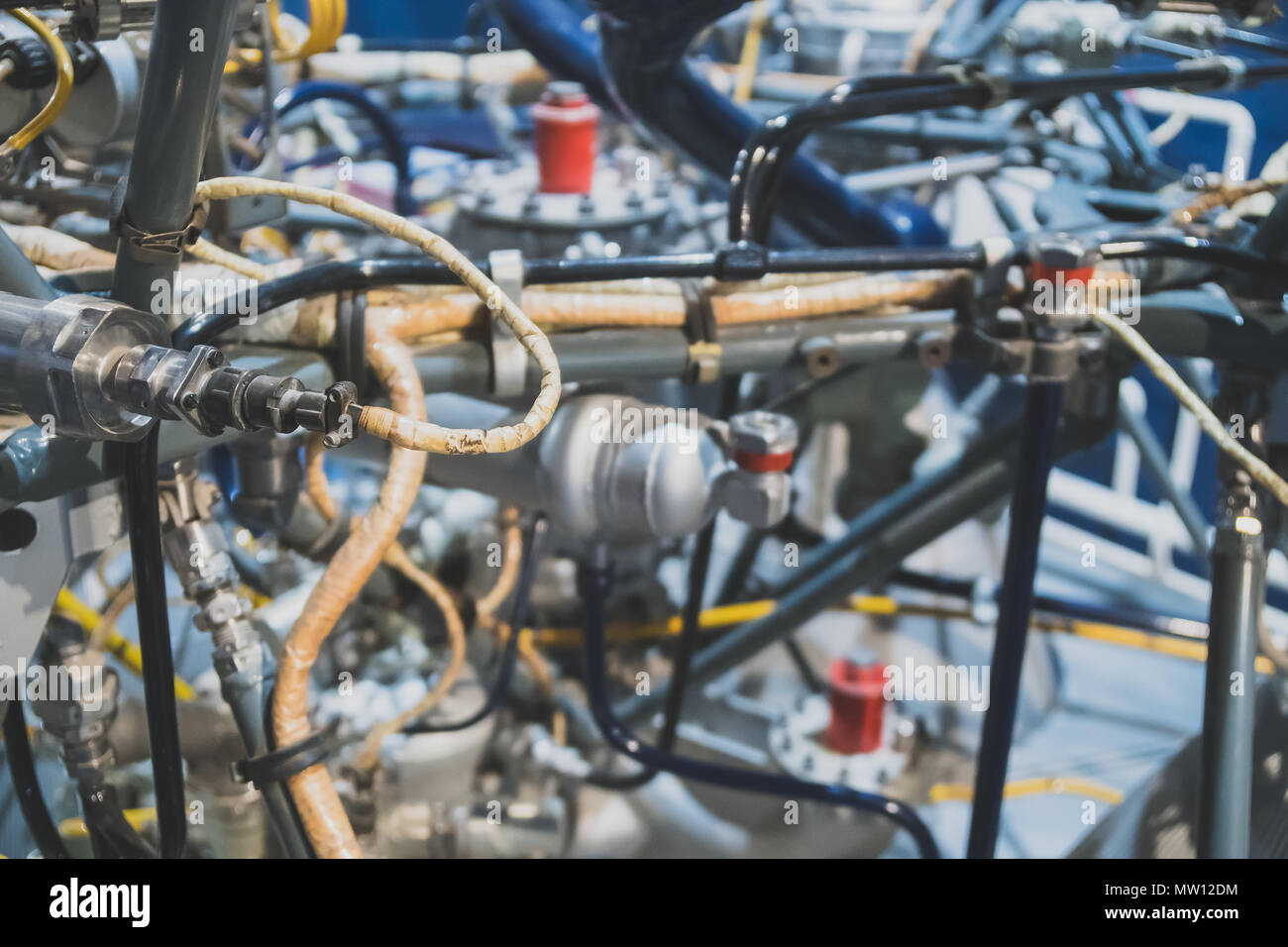 Details of soviet liquid rocket engine Stock Photo - Alamy