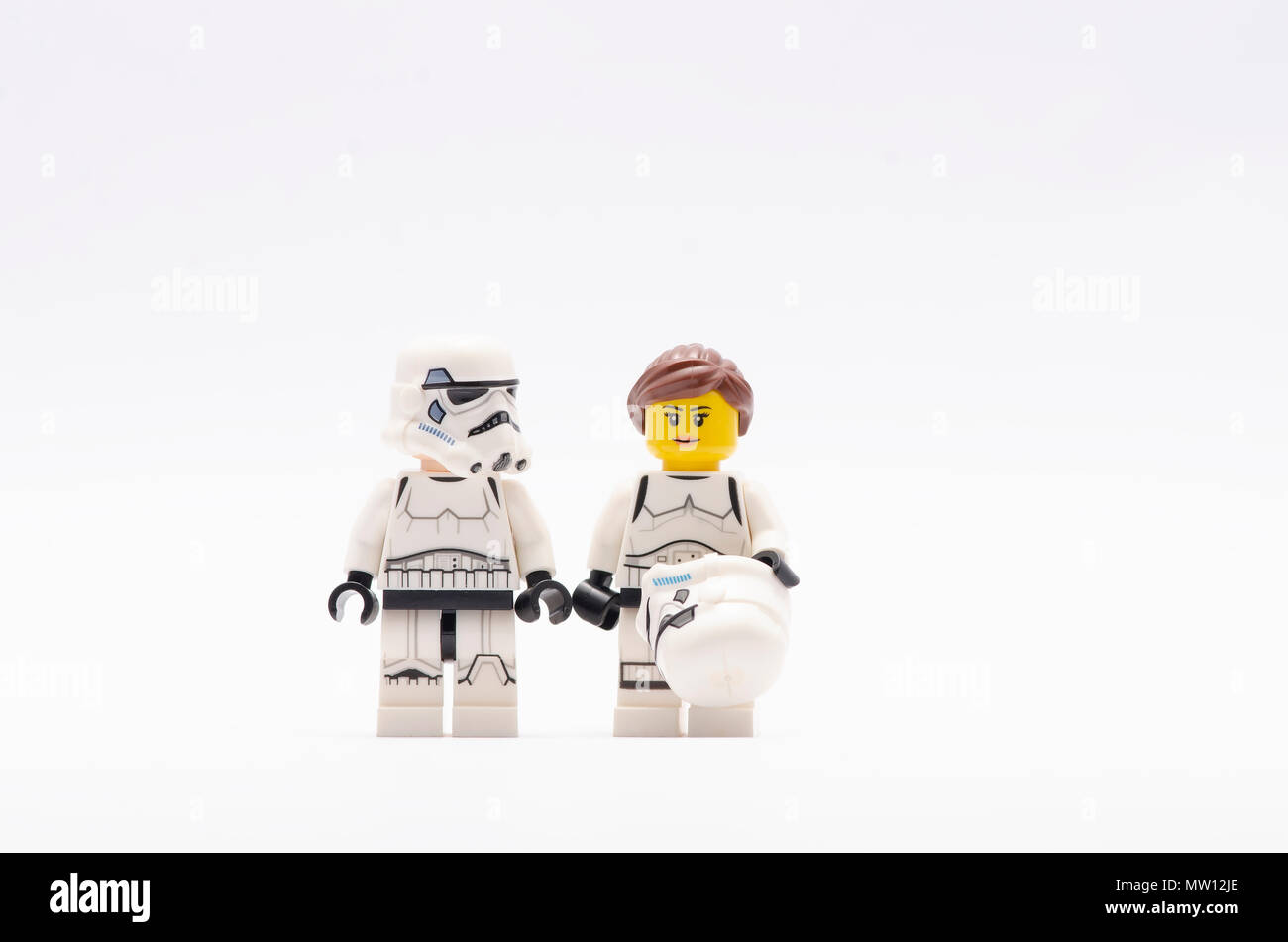 mini figure of storm trooper with princess leia in storm trooper suit ...