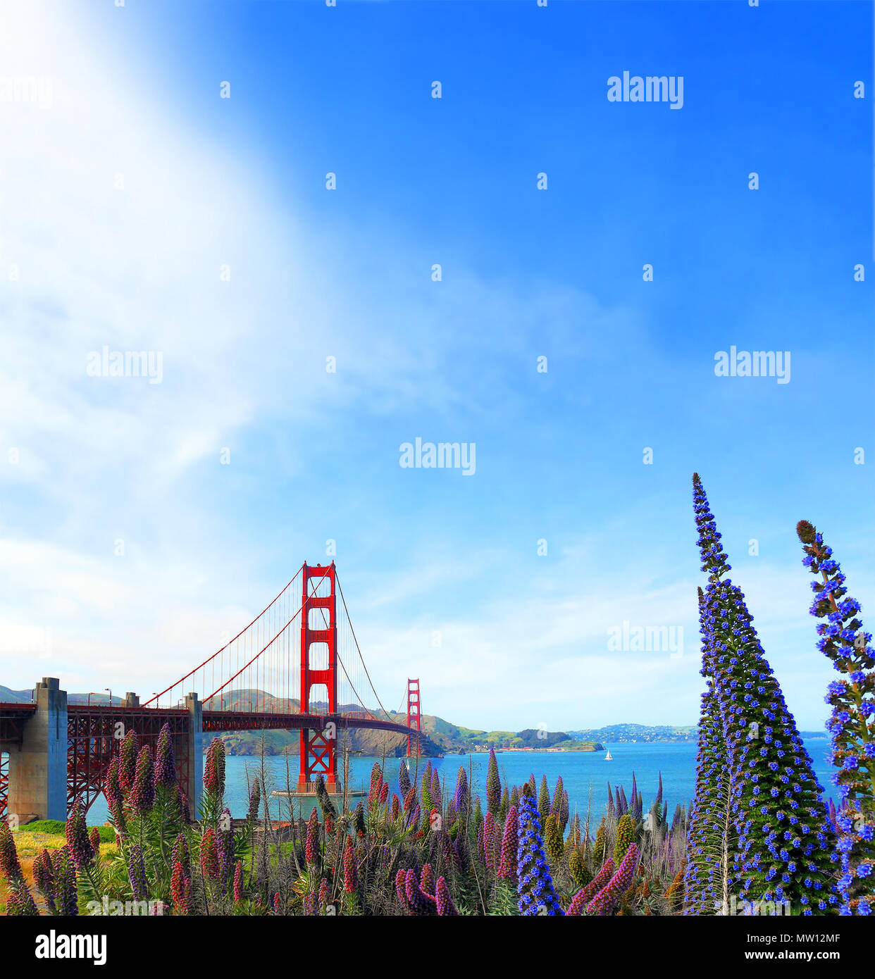Red bridge san francisco hi-res stock photography and images - Alamy