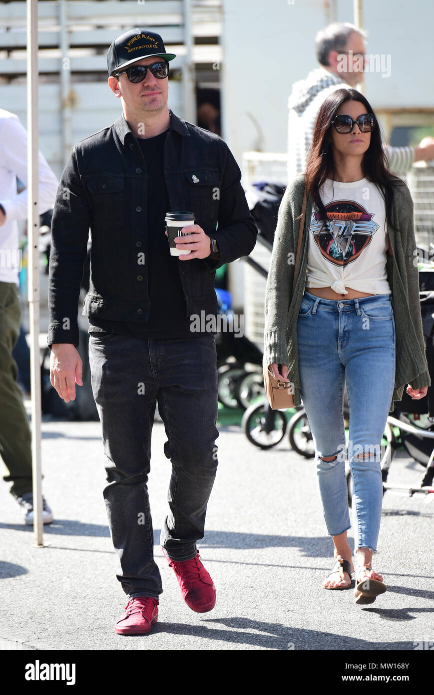 J C Chasez goes to the Farmers Market with his girlfriend Featuring: J ...