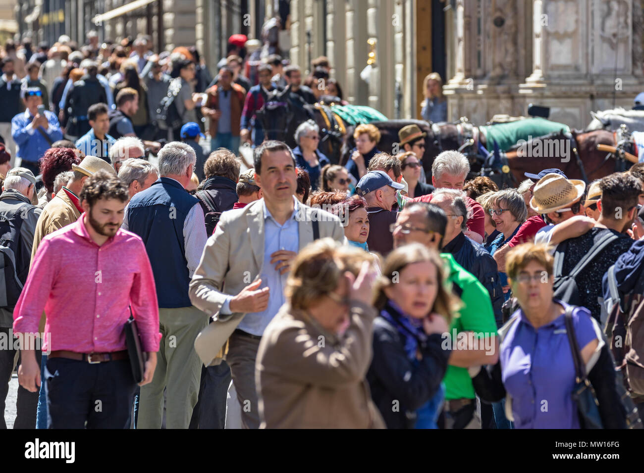 People walking on a city street Stock Photo - Alamy