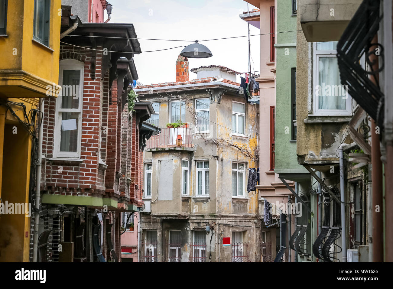 Old Houses in Fener District, Istanbul City, Turkey Stock Photo - Alamy