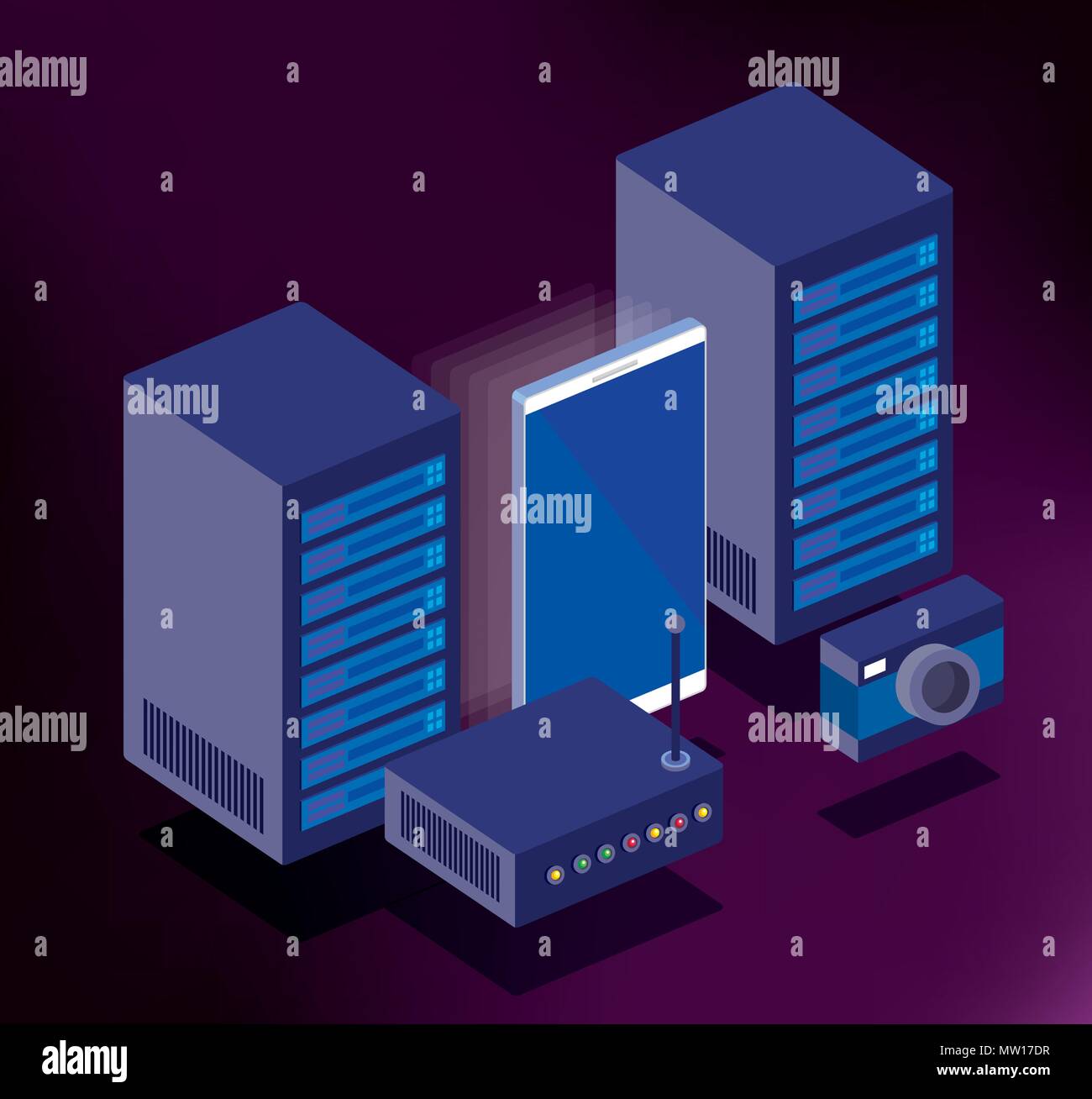 Storage towers Stock Vector Images - Alamy