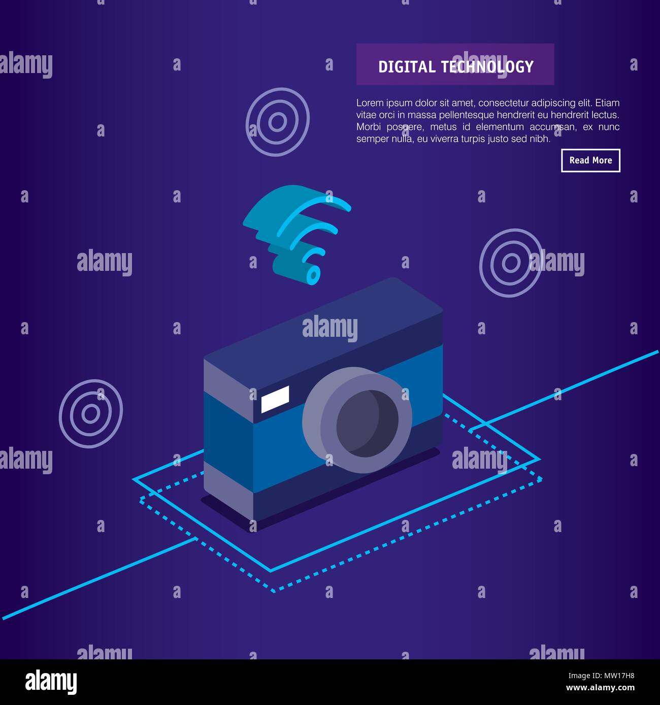 digital technology isometrics icons Stock Vector Image & Art - Alamy