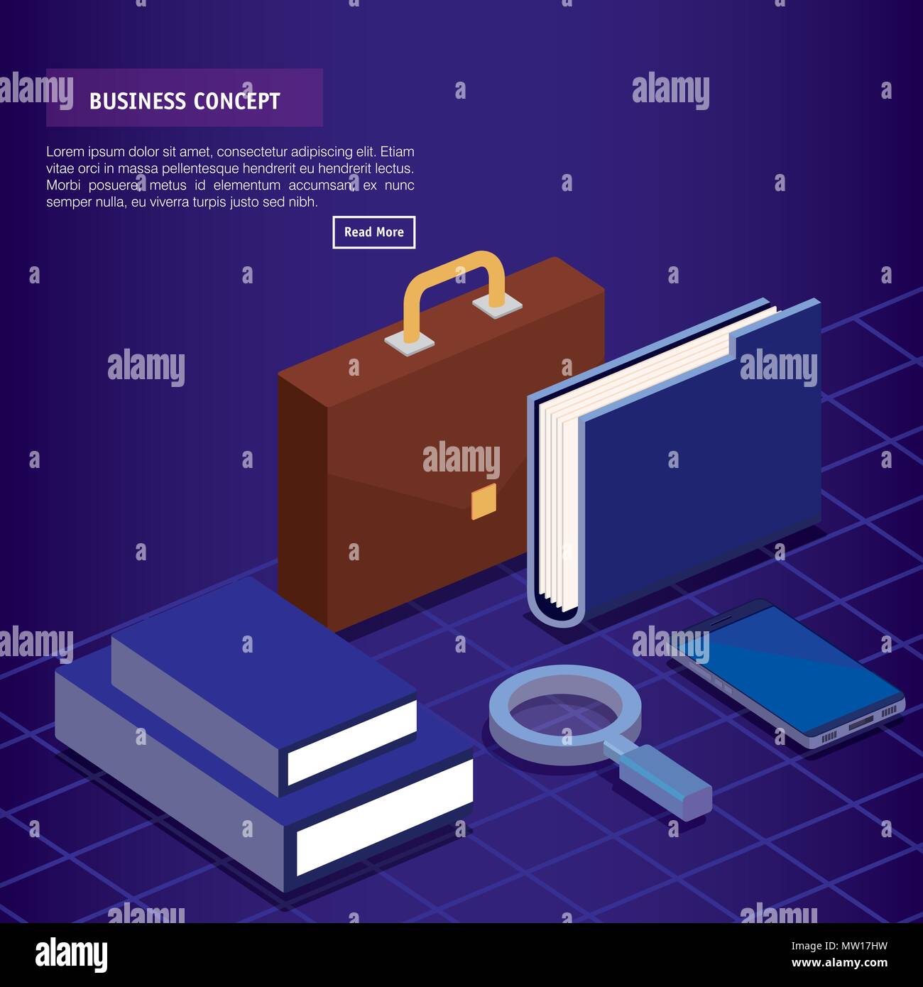 business concept isometric set icons Stock Vector Image & Art - Alamy