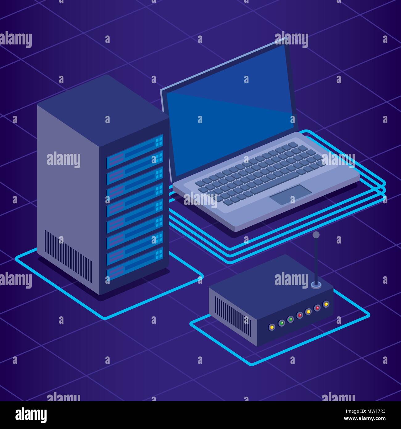 digital technology isometrics icons Stock Vector Image & Art - Alamy