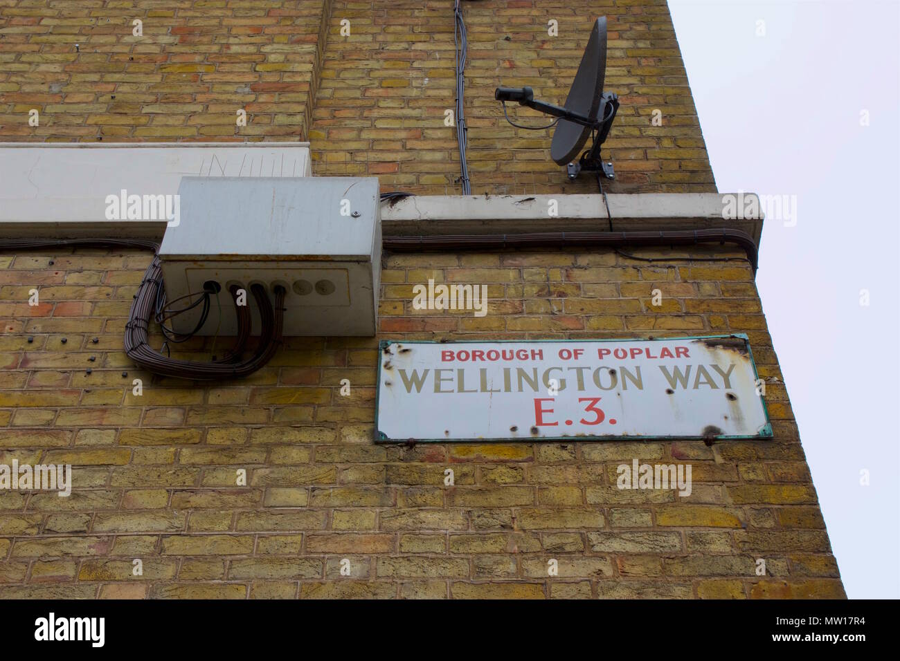 An old street sign for the Borough of Poplar (which no longer exists ...
