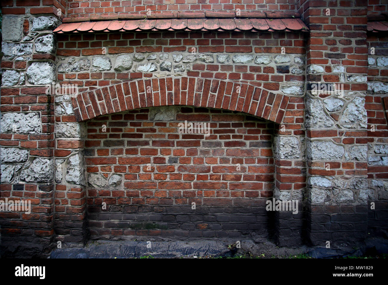 Brick construction, Old City of Krakow, Poland Stock Photo - Alamy