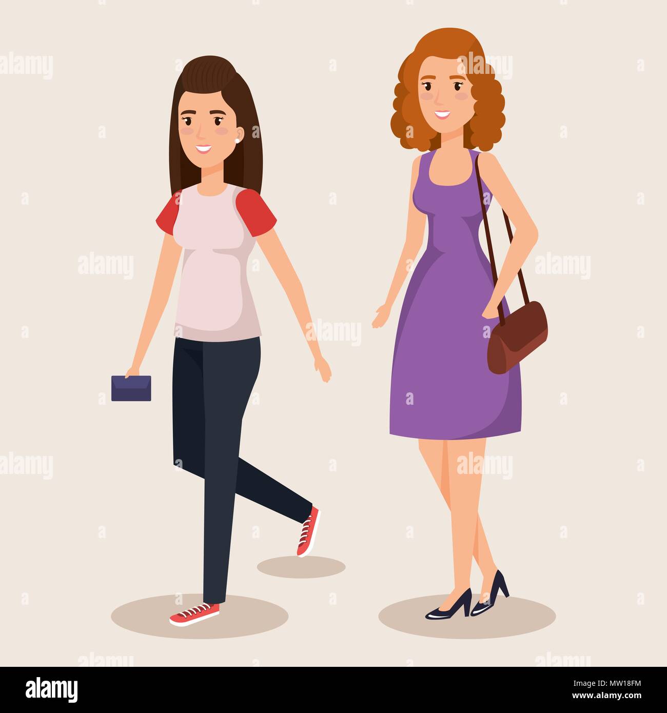 young girls avatars characters Stock Vector Image & Art - Alamy