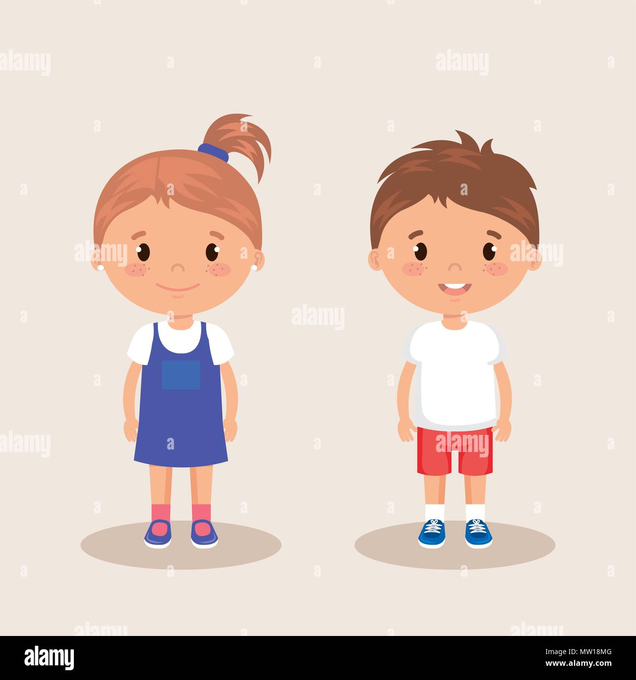 little kids friendly characters Stock Vector Image & Art - Alamy