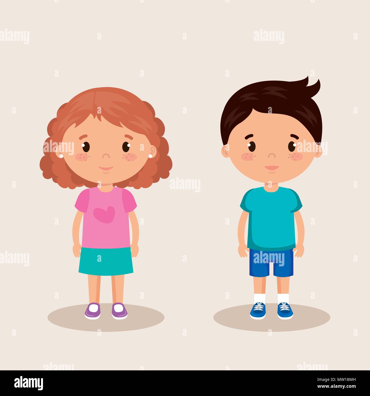 little kids friendly characters Stock Vector Image & Art - Alamy