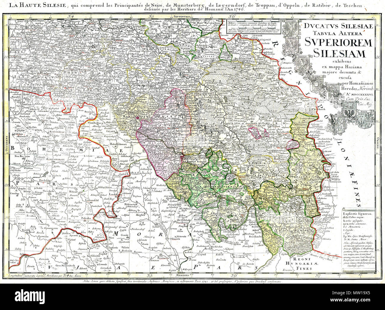 Old silesia map hi-res stock photography and images - Alamy
