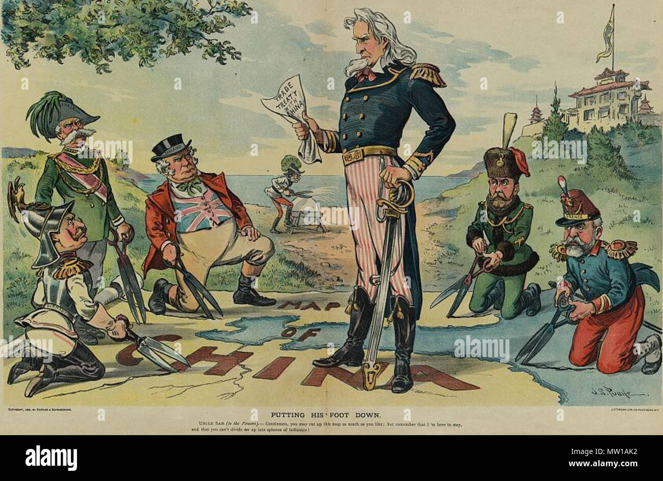 Political Cartoon Uncle Sam Imperialism