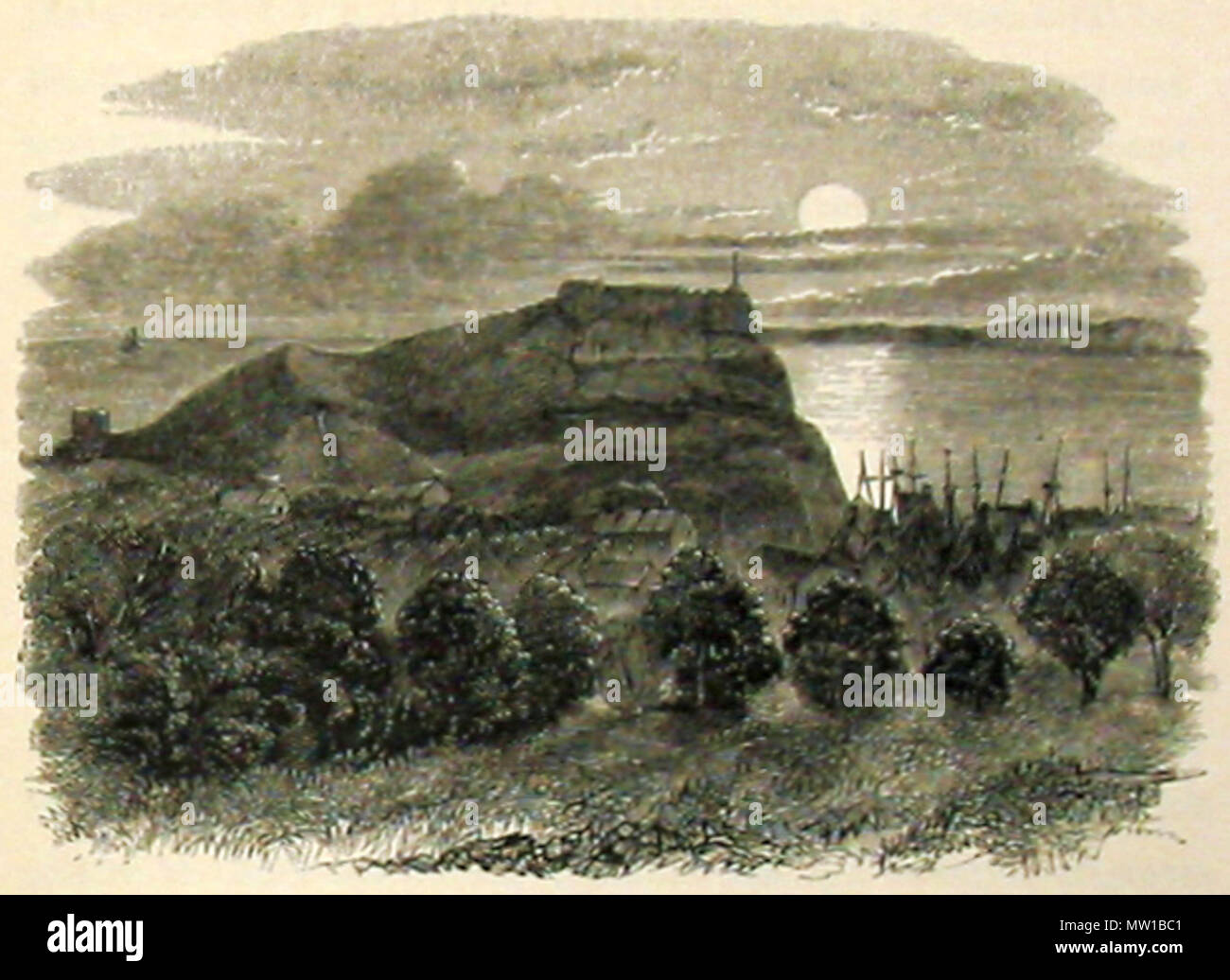 . Nrf: Fort Régent, Jèrri English: Illustration from The Channel ...