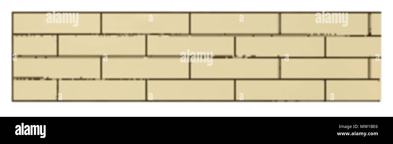 . Stretcher bonds in brickwork, extracted from image in Radford's Brick ...