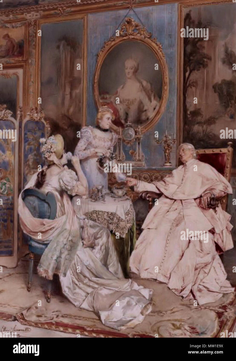 . The Afternoon Tea . Ettore Simonetti (1857-1909) 592 The Afternoon ...