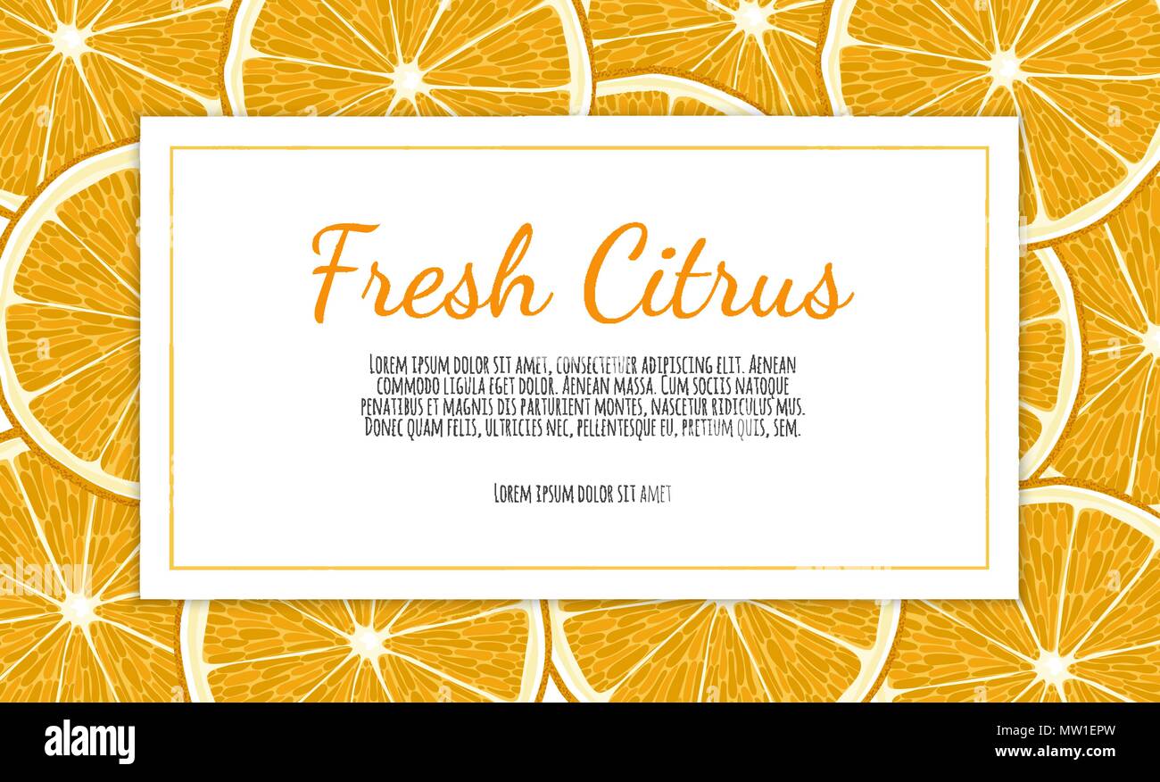 Vector citrus banners. Design for juice, tea, ice cream, lemonade ...