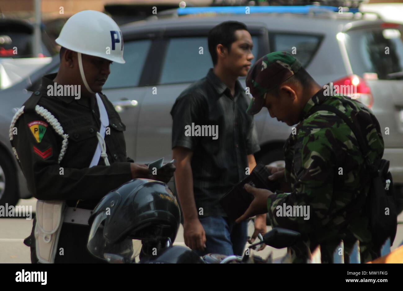 Madiun, Indonesia. 30th May, 2018. Military Police Detachment personnel ...