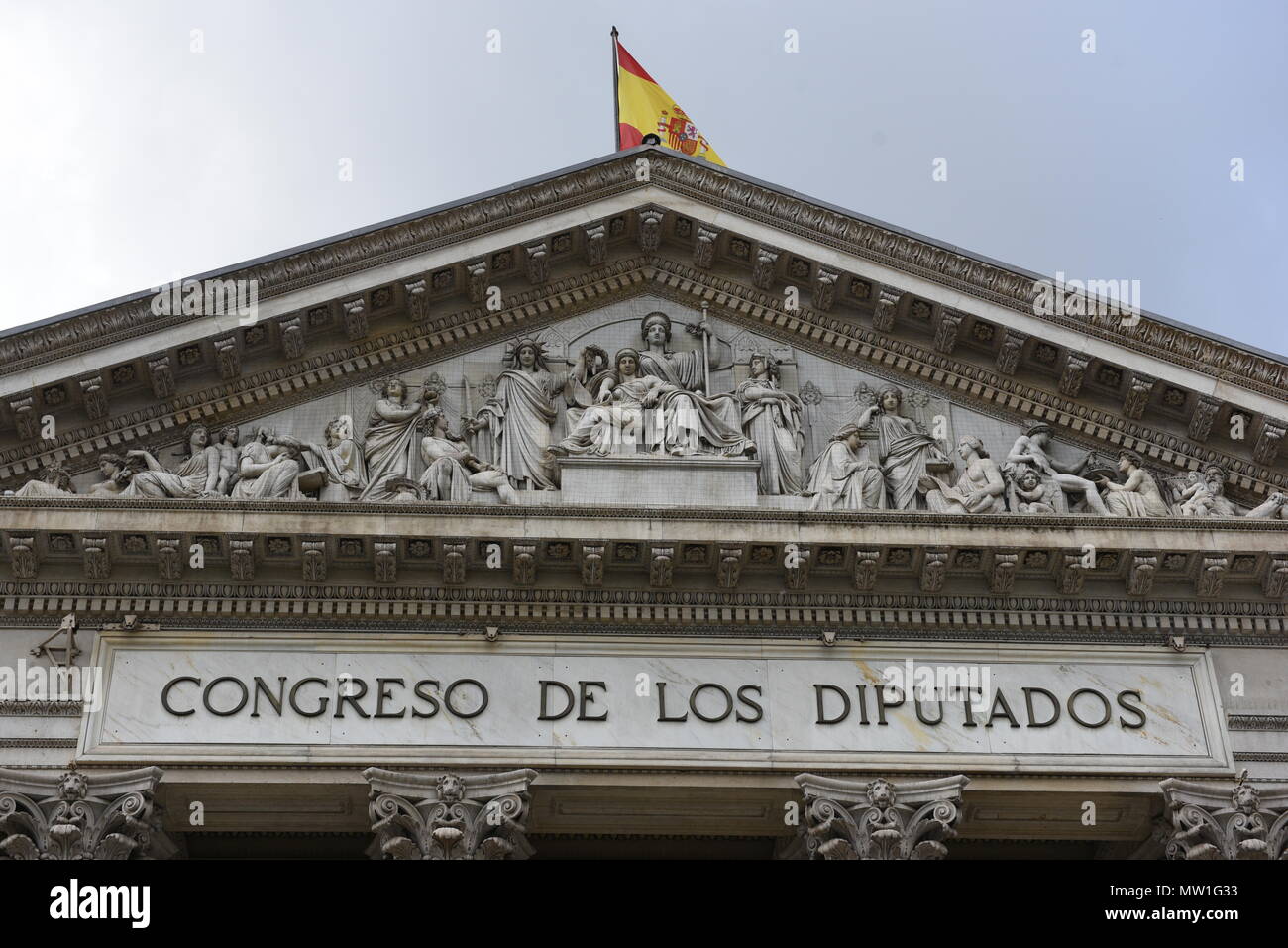 Madrid, Spain. 30th May, 2018. Exterior view of the Congress of ...