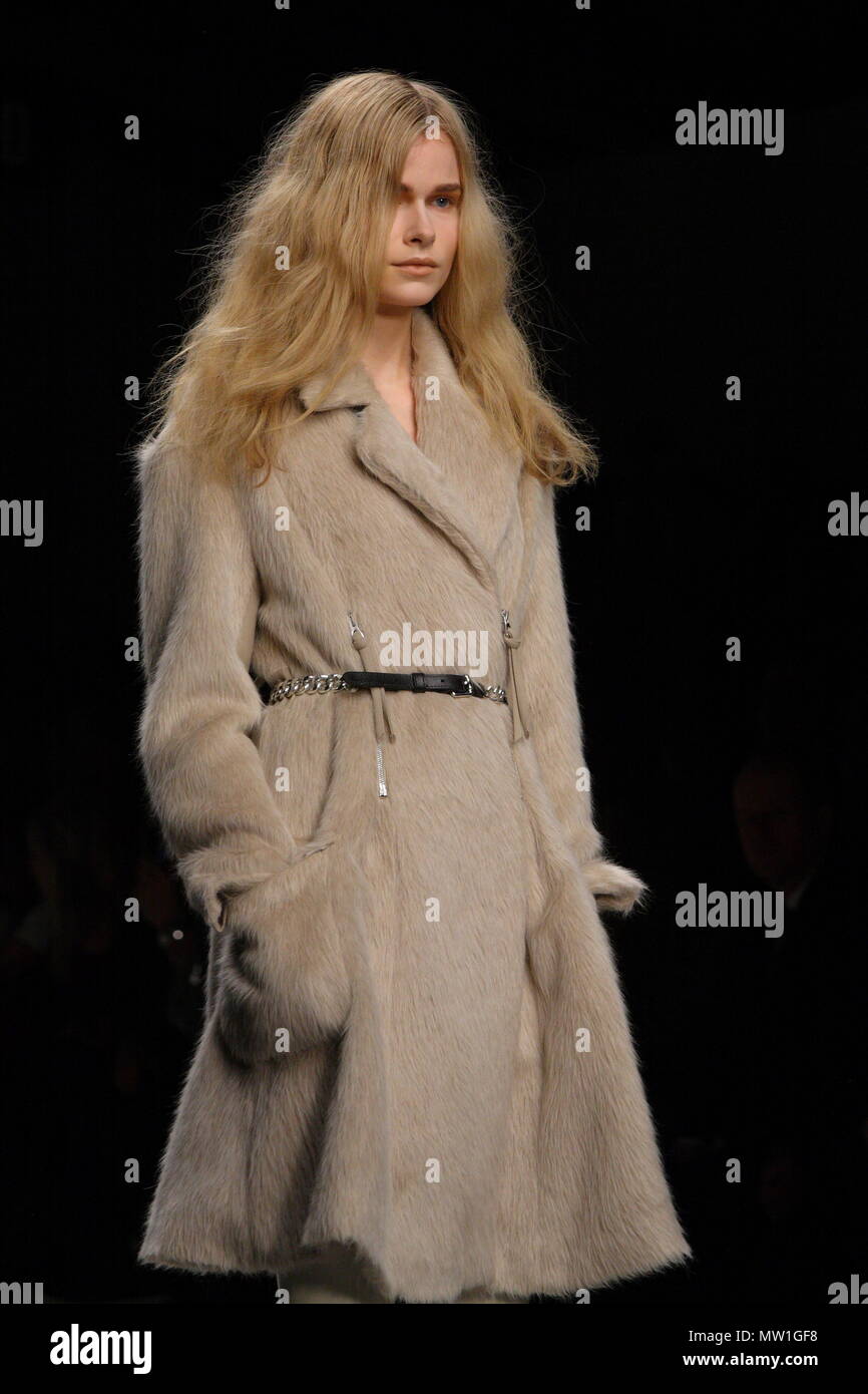 Model on the runway for the Betty Jackson Collection fashion show ...