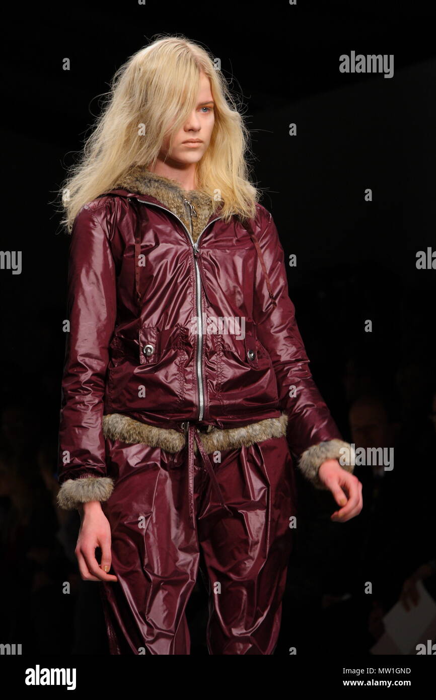 Model on the runway for the Betty Jackson Collection fashion show ...