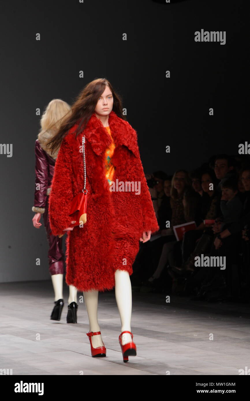 Model on the runway for the Betty Jackson Collection fashion show ...