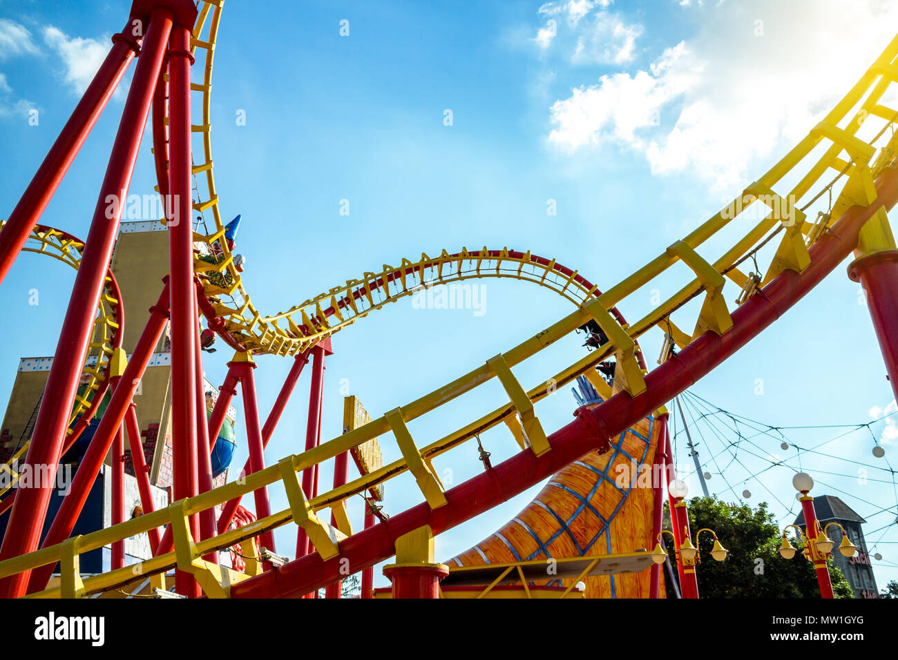 Steel rollercoaster hi-res stock photography and images - Alamy