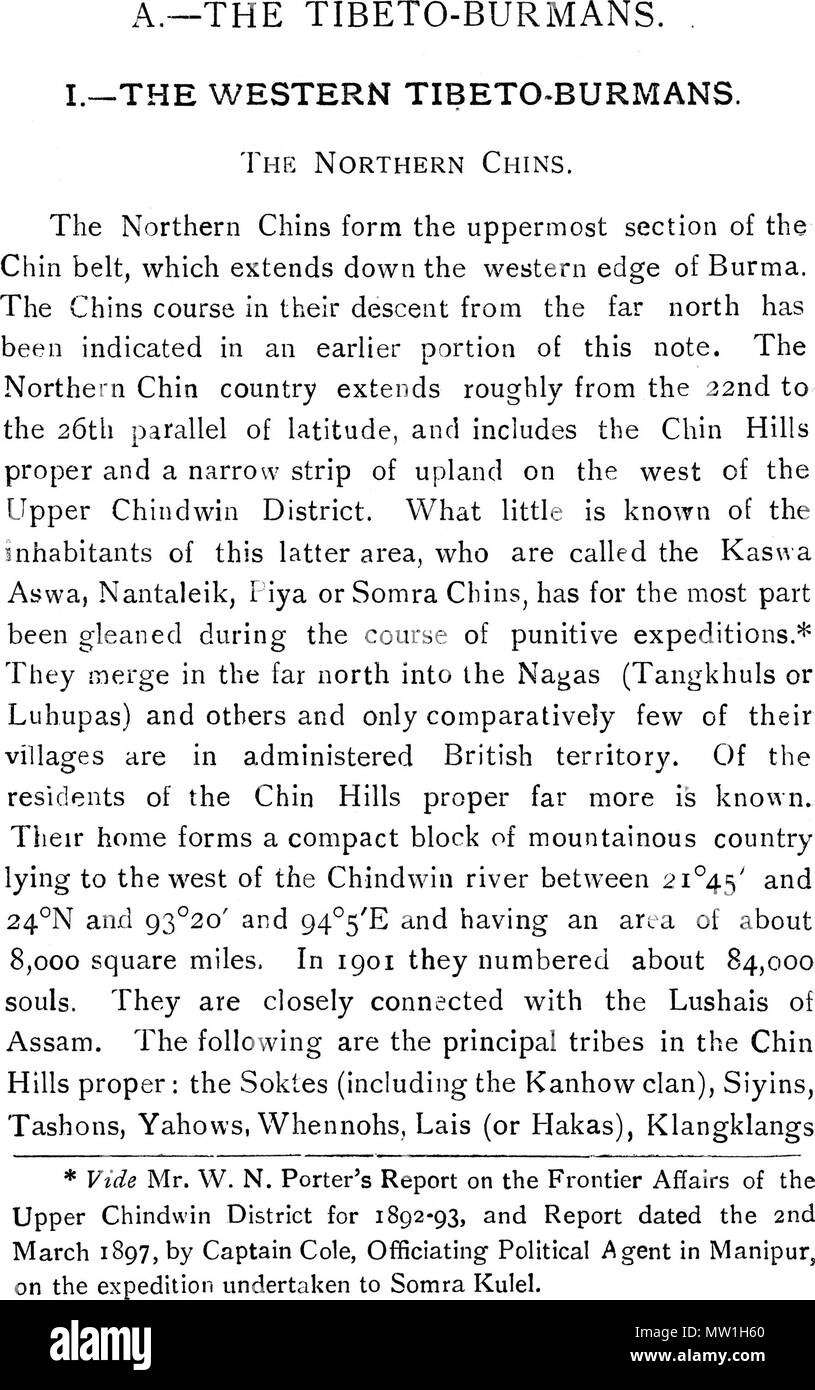 . English: a English text. 1910. C. C. LOWIS, I. C. S. 600 The Tribes ...