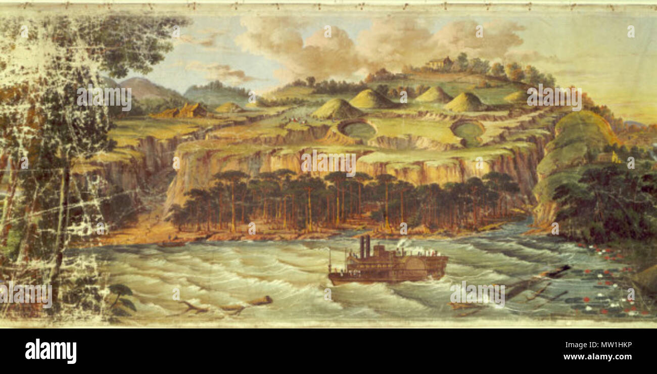 . English: Panorama of the Monumental Grandeur of the Mississippi ...