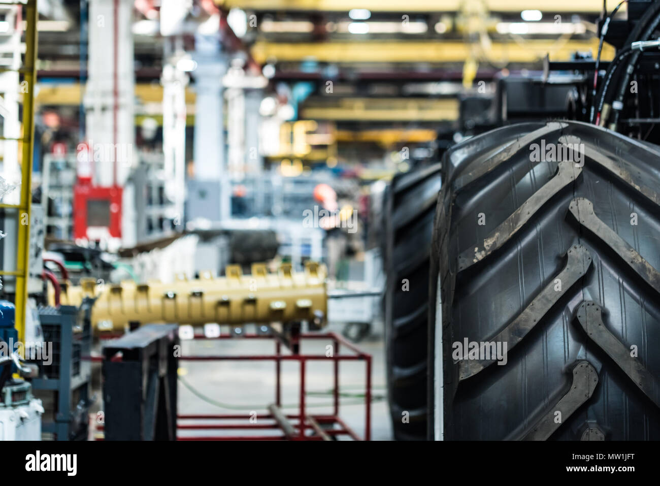Assembly workshop interior at big industrial plant Stock Photo - Alamy