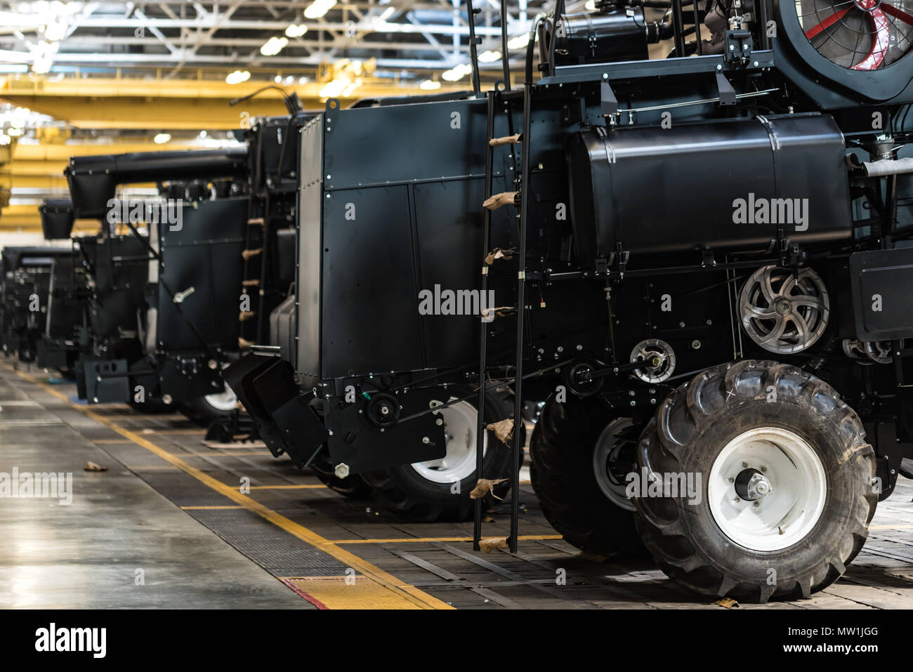 Assembly workshop interior at big industrial plant Stock Photo - Alamy