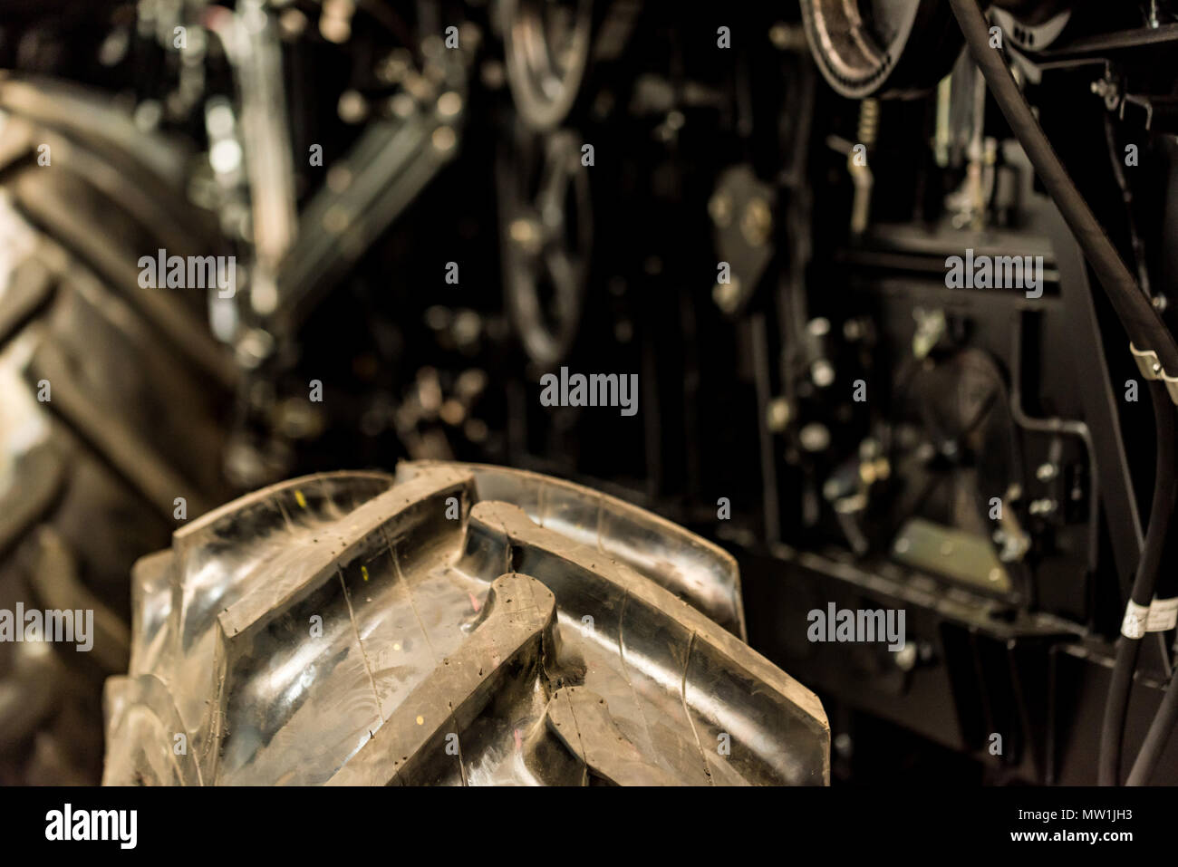 Inside combine harvester hi-res stock photography and images - Alamy