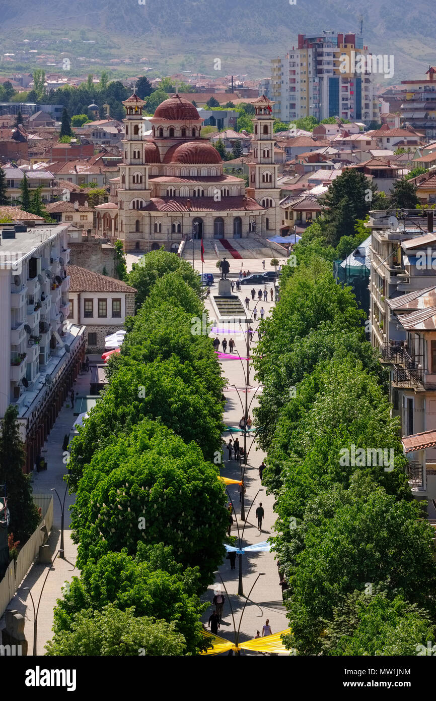Albania city korca hi-res stock photography and images - Alamy