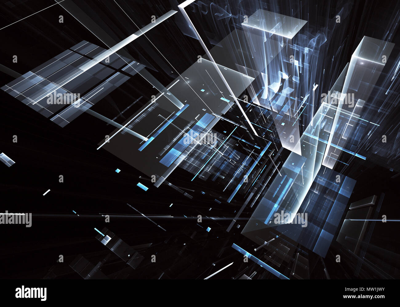 Abstract future technology background - computer-generated 3D image ...