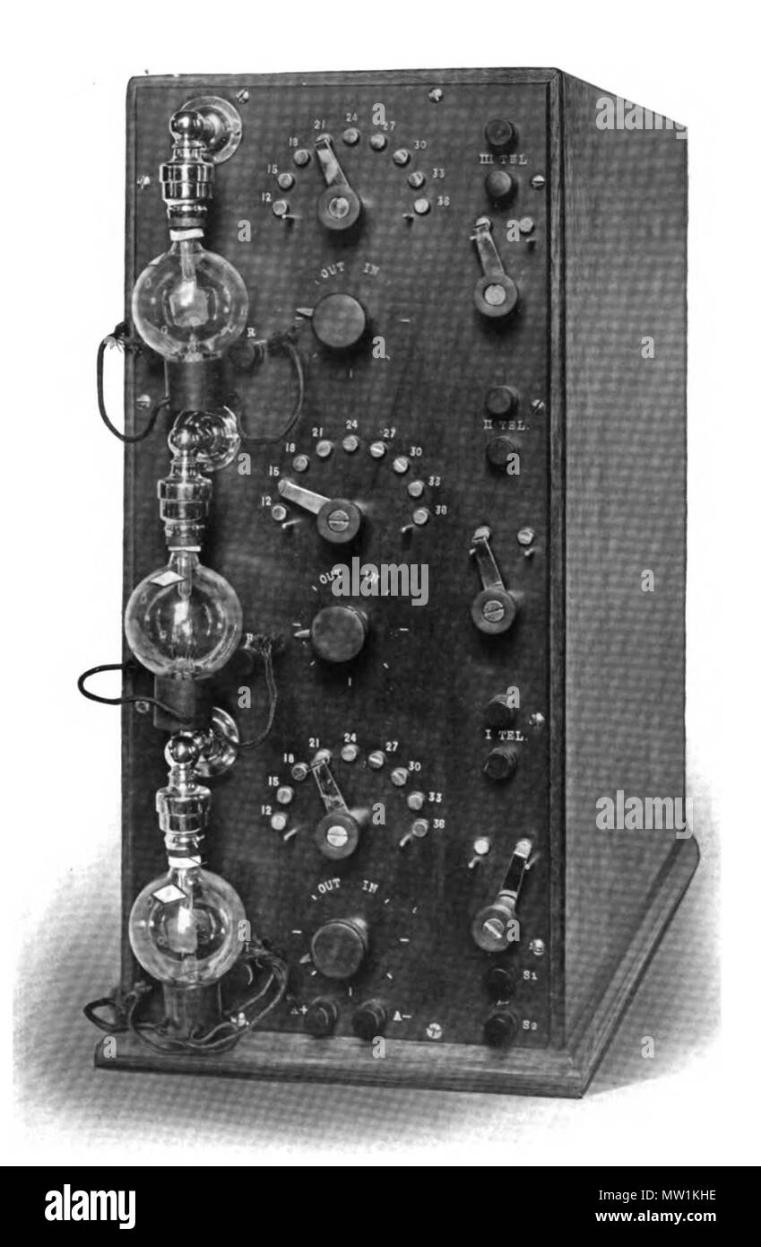 One of the first Audion amplifiers Stock Photo - Alamy