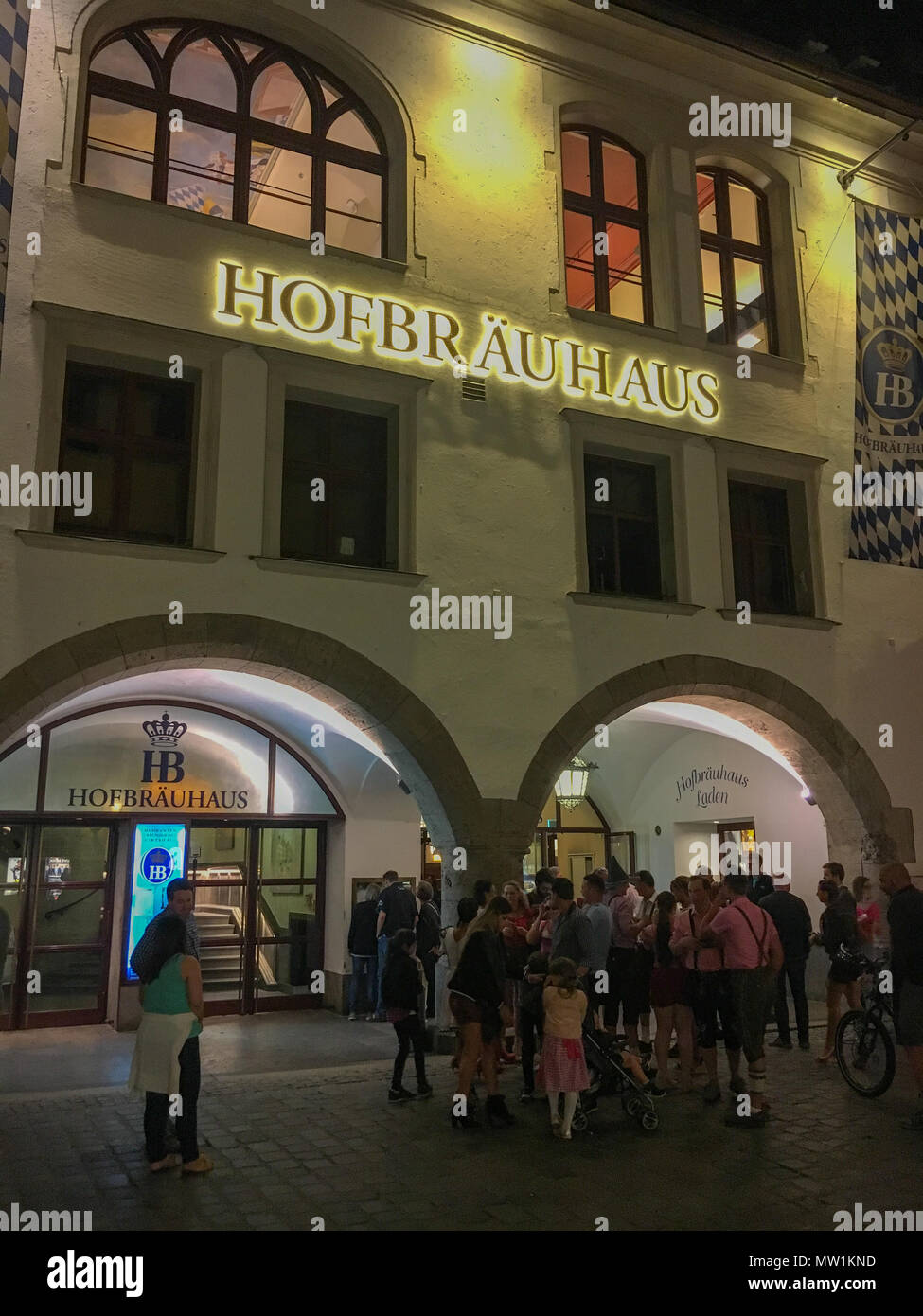 Munich, Germany – May 23, 2017: The famous Hofbraeuhaus in Munich ...