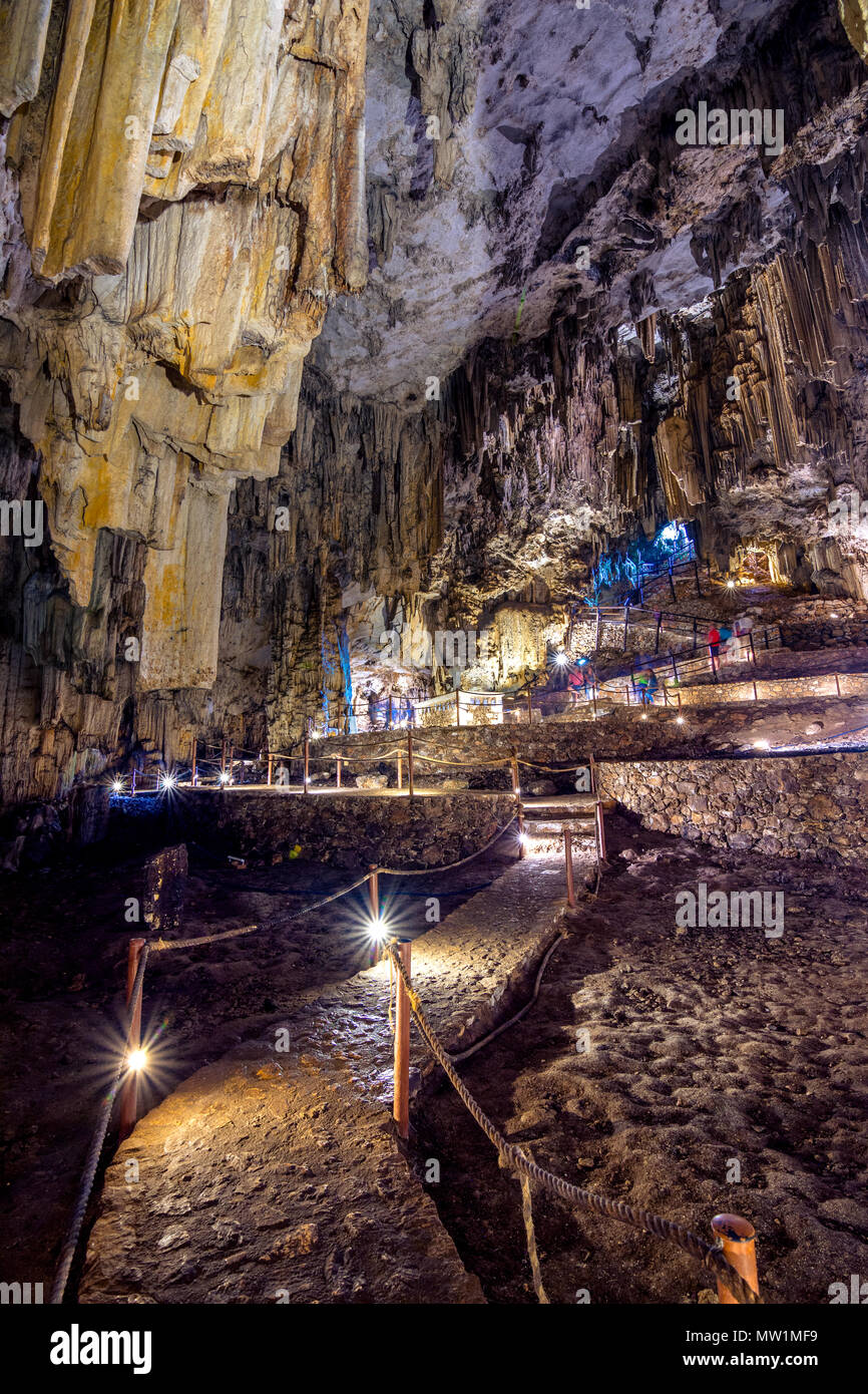 Cave of Gerontospilios, Melidoni, Crete, Greece Stock Photo - Alamy