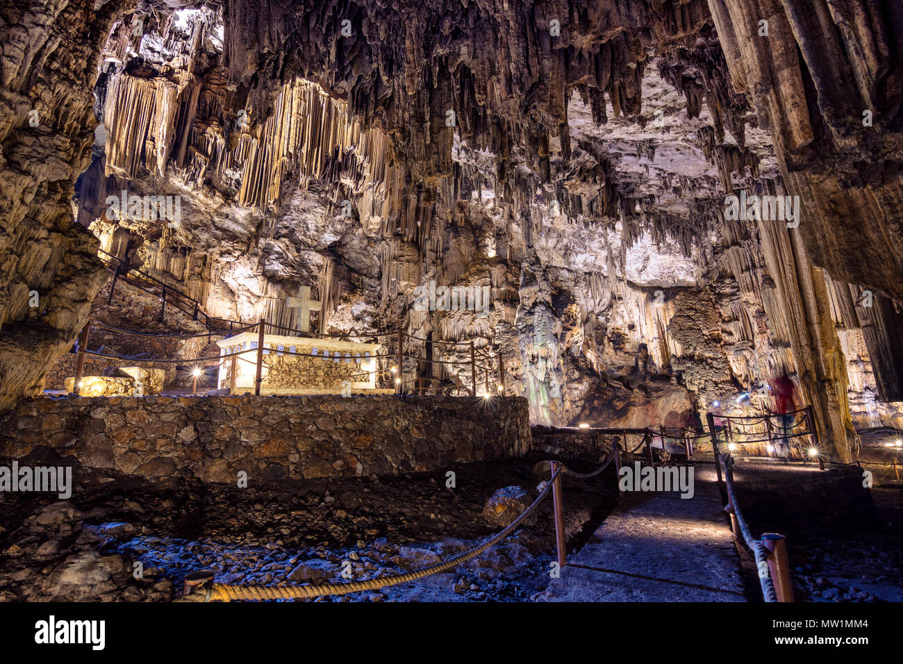 Cave of Gerontospilios, Melidoni, Crete, Greece Stock Photo - Alamy