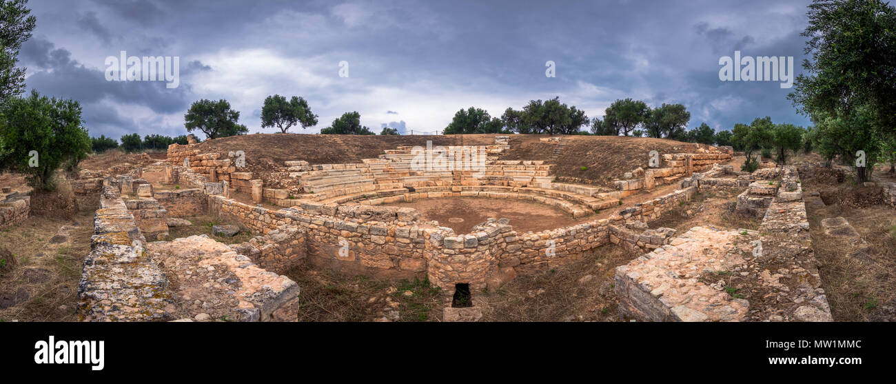 Roman amphitheatre ancient ruins crete hi-res stock photography and ...