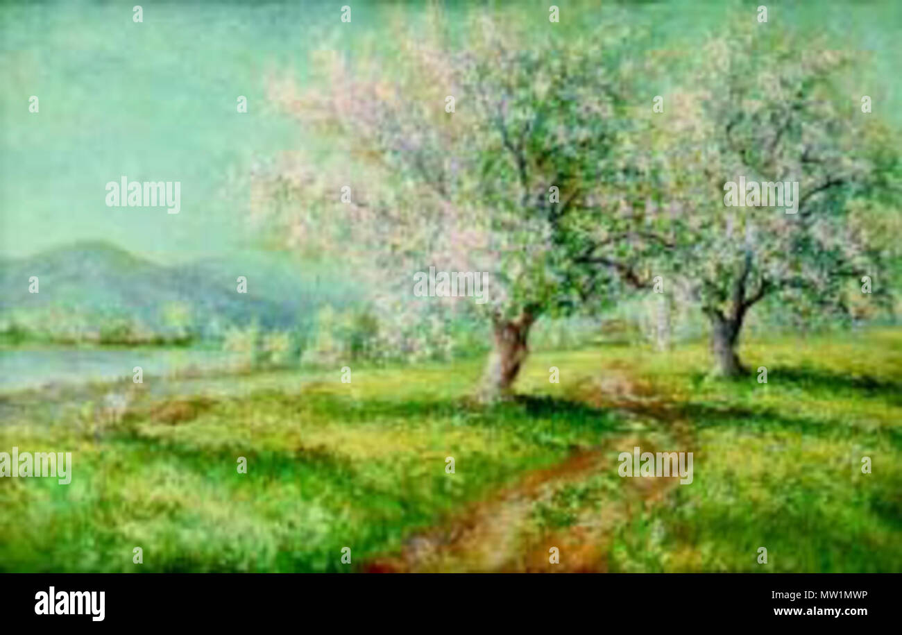 . English: Verner Moore White painting of apple blossoms . 27 May 2011 ...