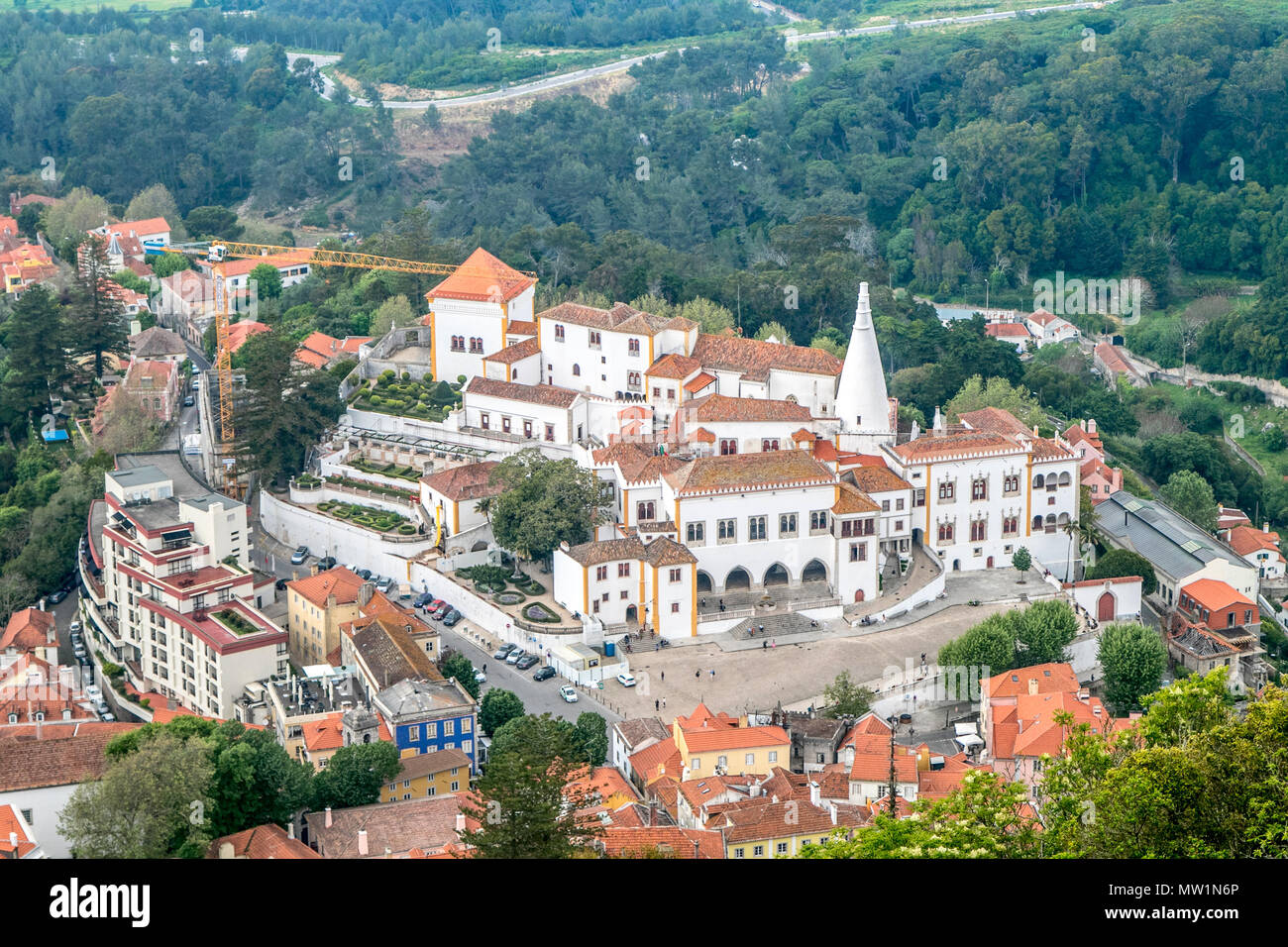 Sintra castle aerial hi-res stock photography and images - Alamy