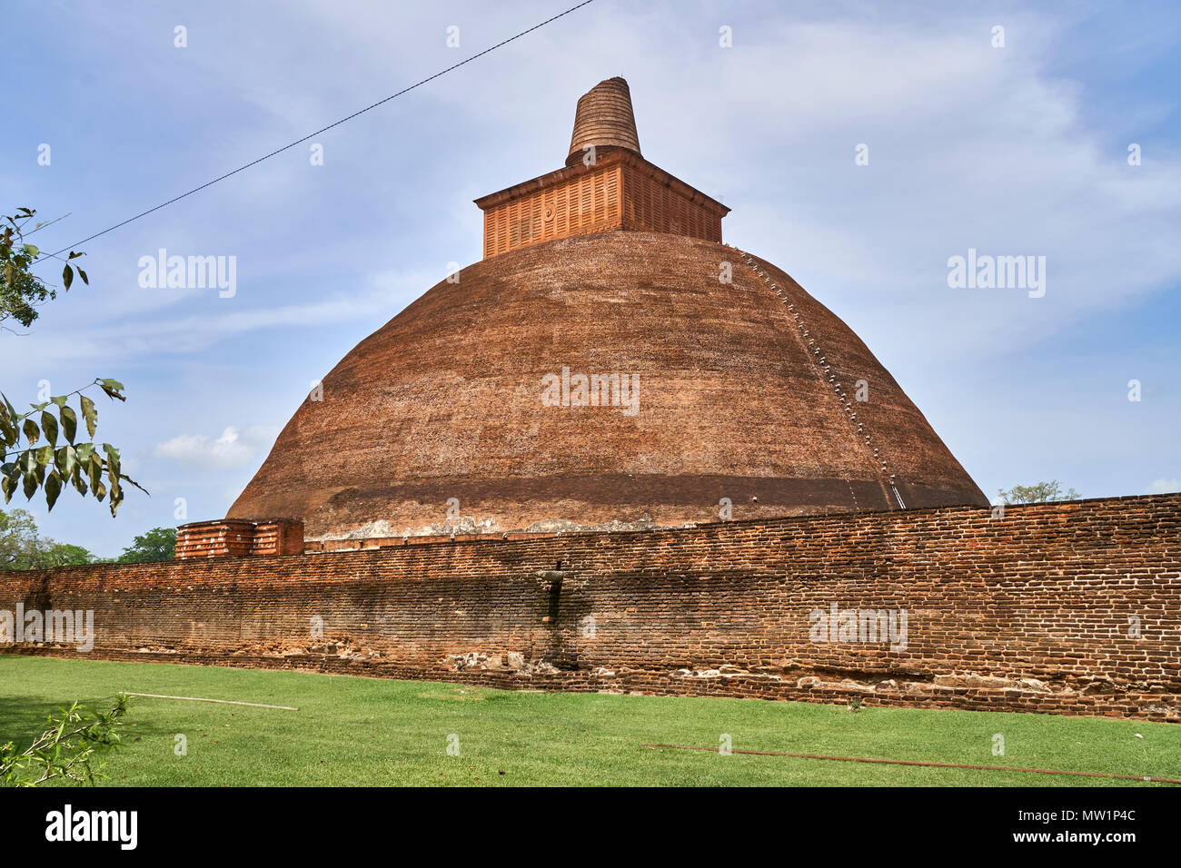 The sacred worlds tallest stupa at Anuradhapura, Sri Lanka Stock Photo ...