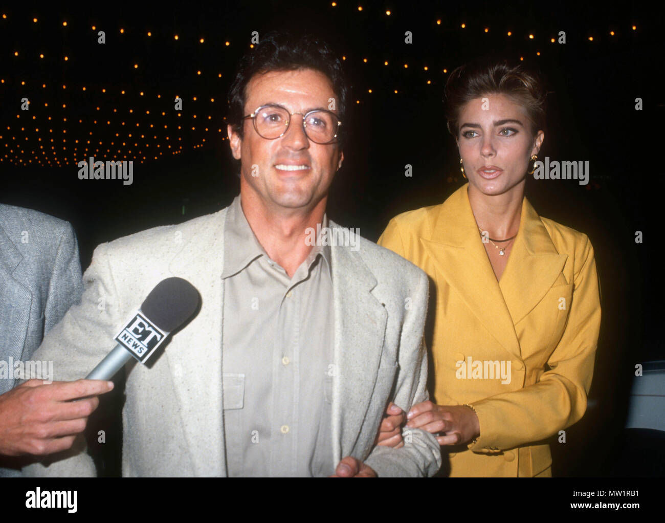 LOS ANGELES, CA - JULY 1: (L-R) Actor Sylvester Stallone and model ...