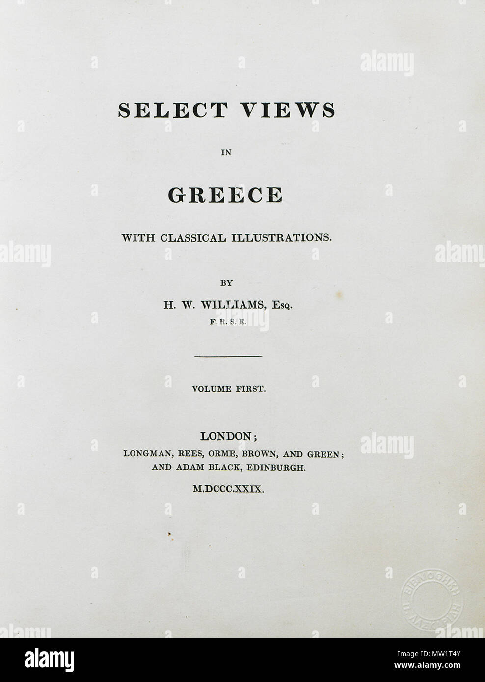 . English: Hugh William Williams. Select Views in Greece with Classical ...