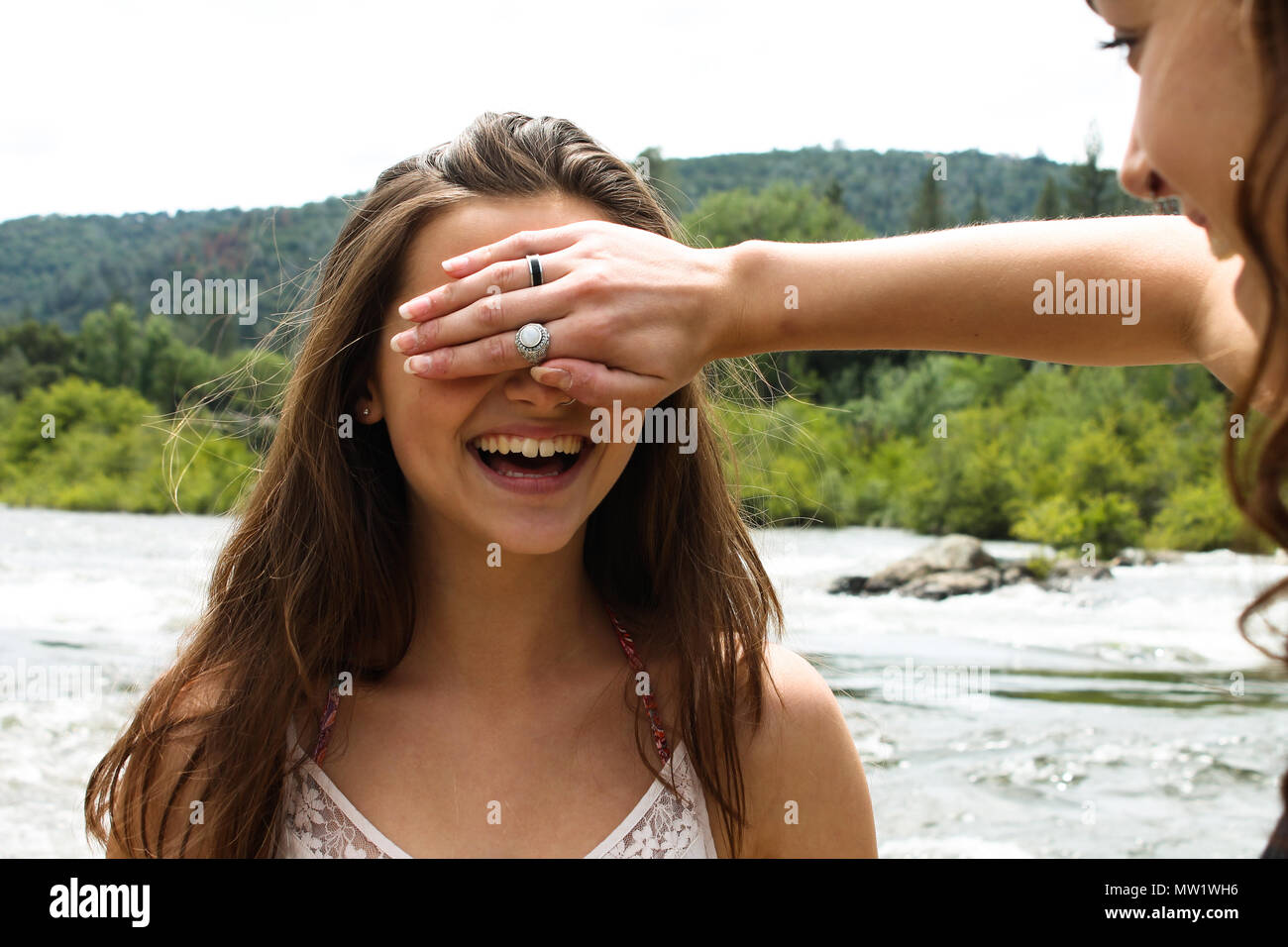 Laughing Girl With a Unique Smile Stock Photo - Alamy