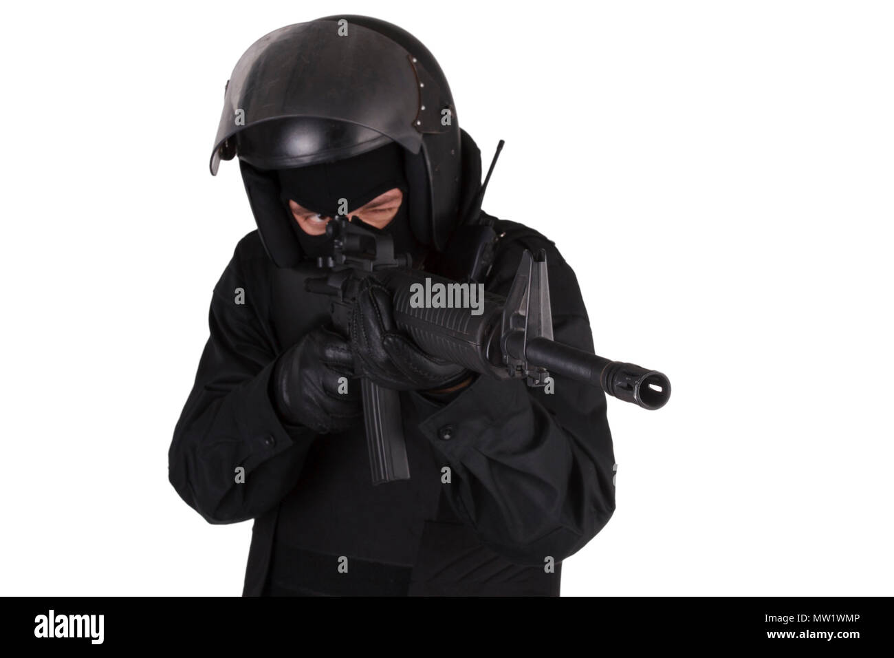 Armed machine gun police men hi-res stock photography and images - Alamy